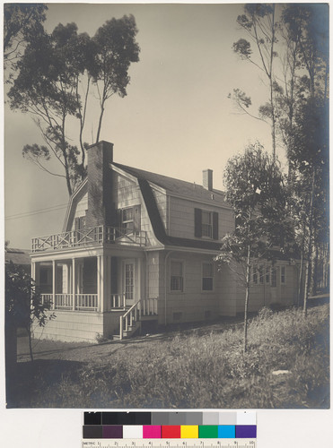 Mason Residence, exterior rear view, San Francisco, c. 1918 — Calisphere