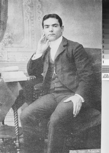 Photograph of Dr. Isaac Adams, circa 1895 — Calisphere