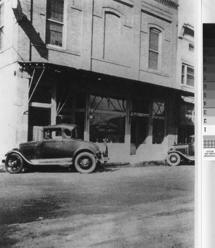 Photograph of the Sutter County Free Library in 1933 — Calisphere