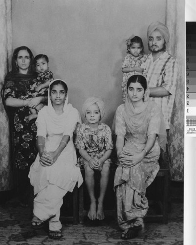Portrait of Mohinder Ghag and Family — Calisphere