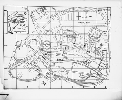 Drawing of the Cal State Hayward campus — Calisphere