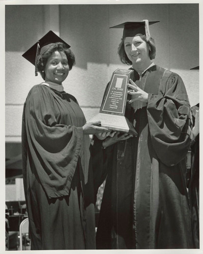 Photograph of Vicki Jackson-Rojas '73, the first recipient of the ...