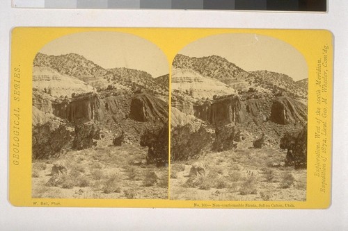 Non-conformable Strata, Salina Canon, Utah — Calisphere