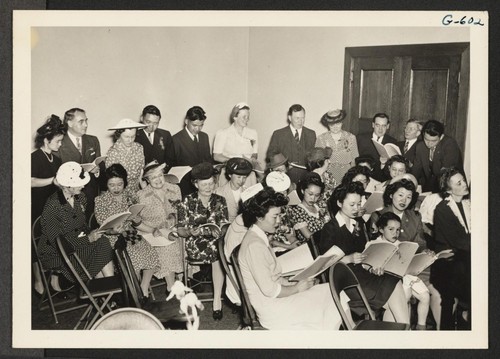 These guest at a get-acquainted party-sponsored by the Rochester, N.Y ...