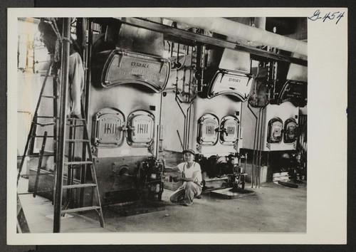 Hospital boiler room. Manzanar, California — Calisphere