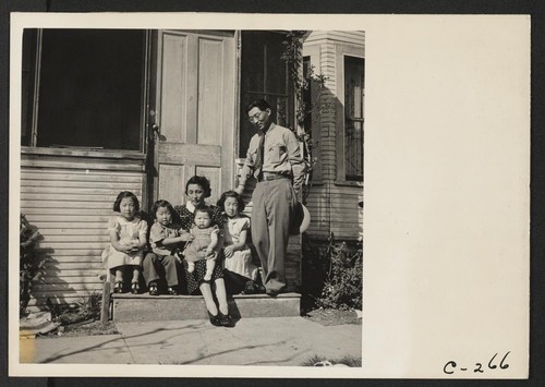 Members of the Mitarai family on their ranch, six weeks prior to ...