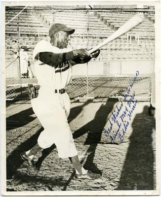 Artie Wilson [?] swinging bat — Calisphere