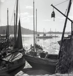 Old fishing boats in Inchon Harbor — Calisphere