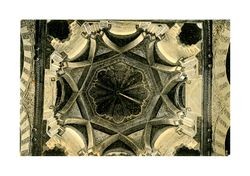Ceiling of the Mirab Chapel in the Great Mosque of Córdoba, Córdoba ...