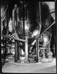 Sunila Pulp Mill. Digester [Man working] — Calisphere