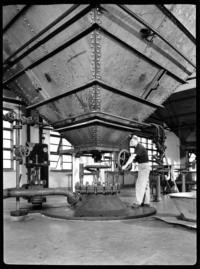 Sunila Pulp Mill. Filling the digesters [Man working] — Calisphere