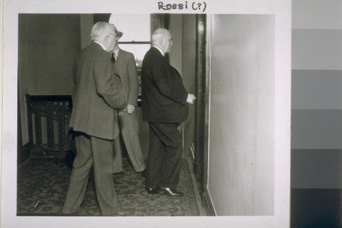 [Mayor Angelo Joseph Rossi ?] — Calisphere