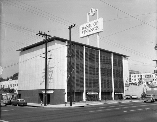 Exterior of the Bank of Finance, Western branch — Calisphere