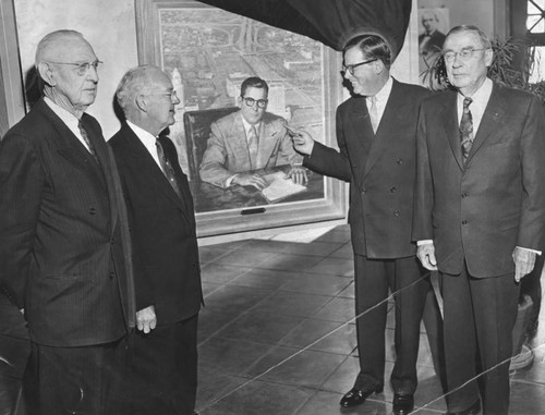 Mayor Poulson's portrait unveiled — Calisphere