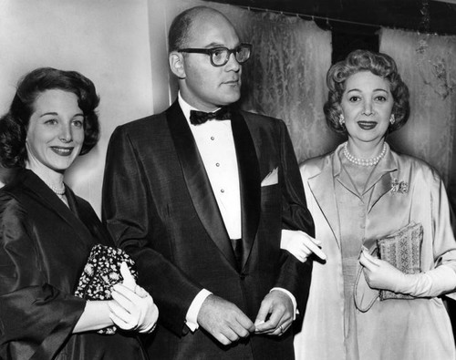 Mary Livingstone and daughter at concert — Calisphere