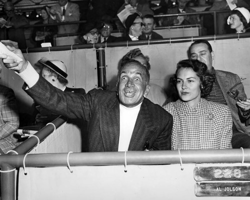 Al and Erle Jolson at Santa Anita — Calisphere