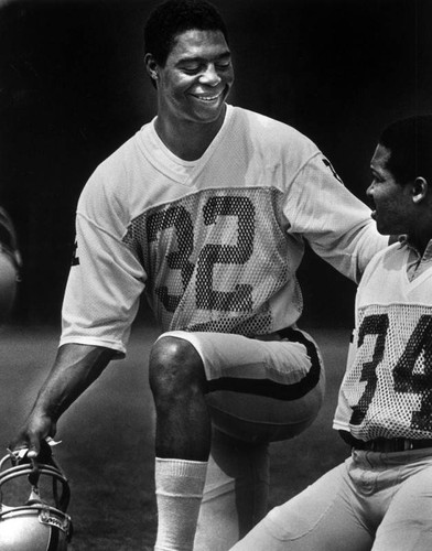 Marcus Allen kids around — Calisphere