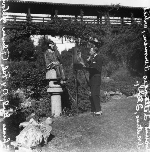 Count Lattanzio Firmian painting model — Calisphere