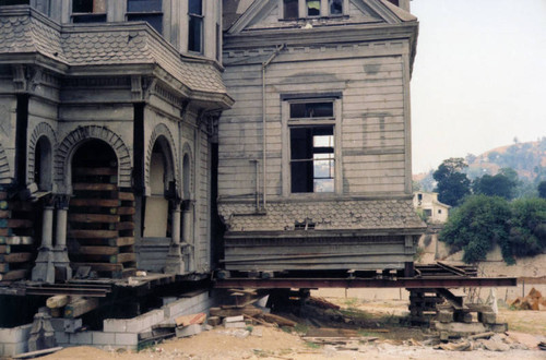 Castle's exterior, Montecito Heights — Calisphere