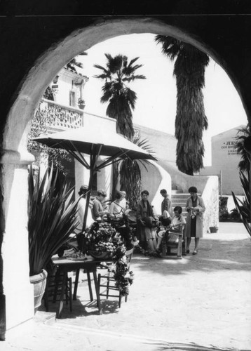 Actors relaxing at Pasadena Playhouse — Calisphere