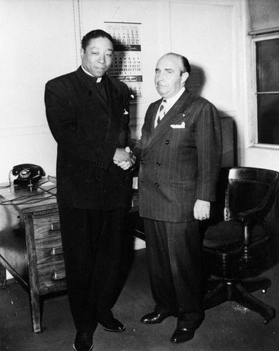 Rev. Clayton Russell and Judge Kaufman — Calisphere