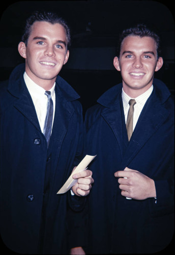 Dack and Dirk Rambo at Christmas parade — Calisphere