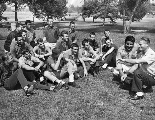 Rudy Rodriquez and Babe Ruth all-star coach Vern McGee — Calisphere