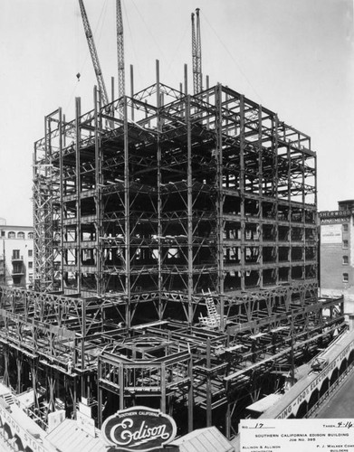 Southern California Edison Building, construction — Calisphere