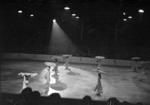Ice skating show, Pan Pacific Auditorium — Calisphere