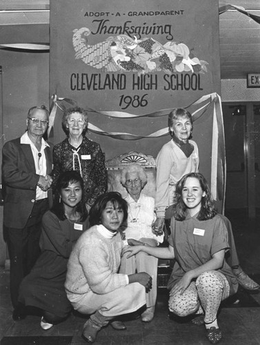 Adopt a Grandparent, Grover Cleveland High School — Calisphere