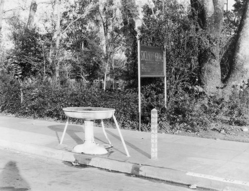 Horse trough at Sycamore Grove Park — Calisphere