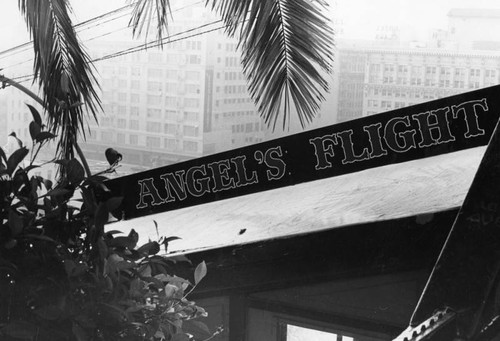 Angels Flight signage — Calisphere