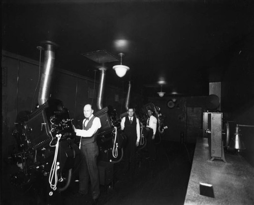 United Artists Theater projectionists — Calisphere
