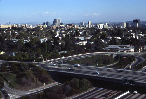 405 Freeway at Sunset Boulevard — Calisphere