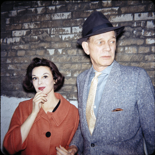 Joseph Cotten and Patricia Medina in New York City — Calisphere