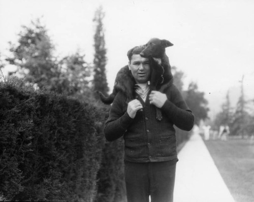 Dempsey and his dog — Calisphere