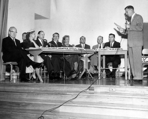 School authorities discuss building — Calisphere