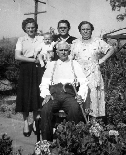 Five generations meet — Calisphere