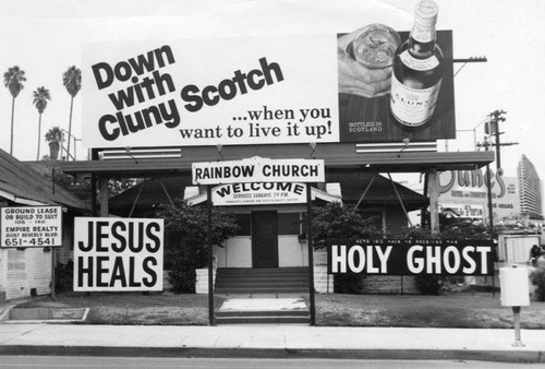 Billboard at Rainbow Church — Calisphere
