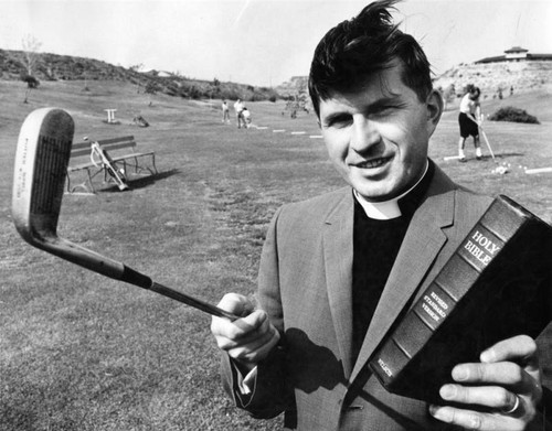 Rev. Perry ministers at country club — Calisphere