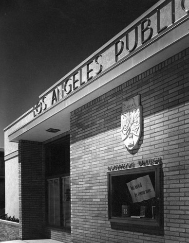 Entrance of Robertson Branch Library — Calisphere