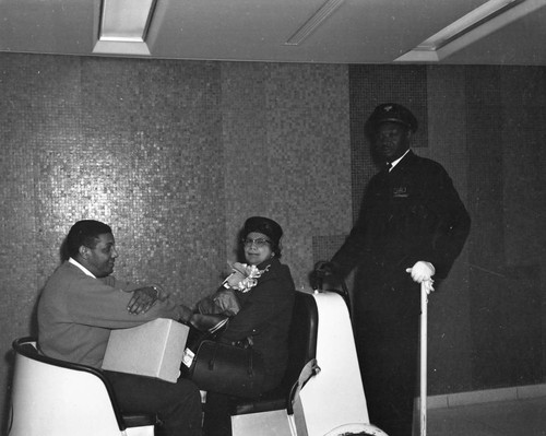 Charles Curtis Jr. and Mathilda Curtis at Los Angeles International ...