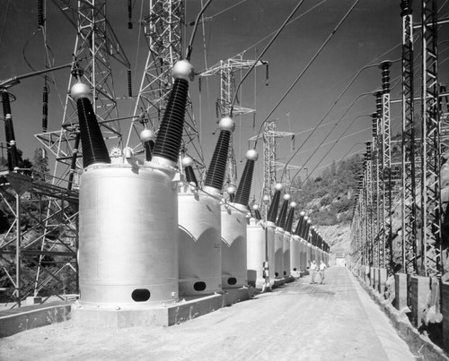 View of power transformers — Calisphere