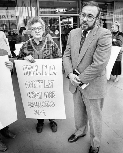 Holocaust survivor makes her feelings clear — Calisphere