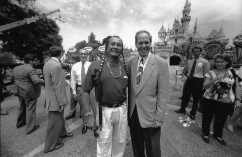 Russell Means and Michael Eisner at Disneyland — Calisphere