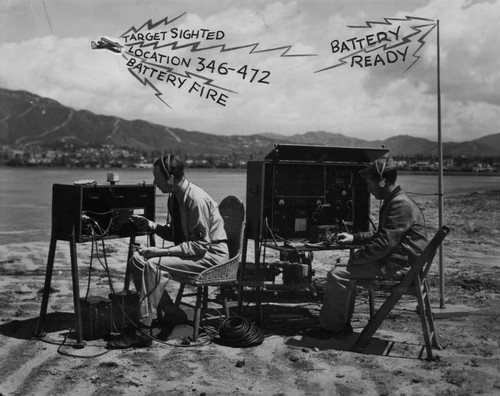 Field radio crew exercises — Calisphere