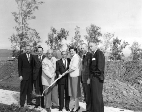 Groundbreaking, Fairfax Branch Library, view 1 — Calisphere