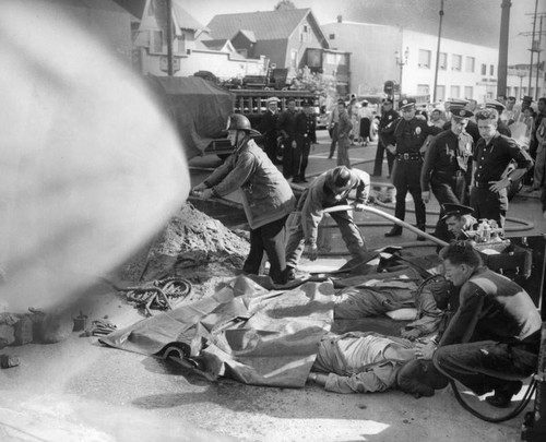 Gas main explosion claims two lives — Calisphere