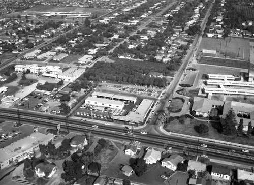 Jim Childs Buick, Whittier, looking north — Calisphere