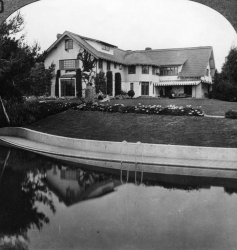 Exterior view of Pickfair — Calisphere